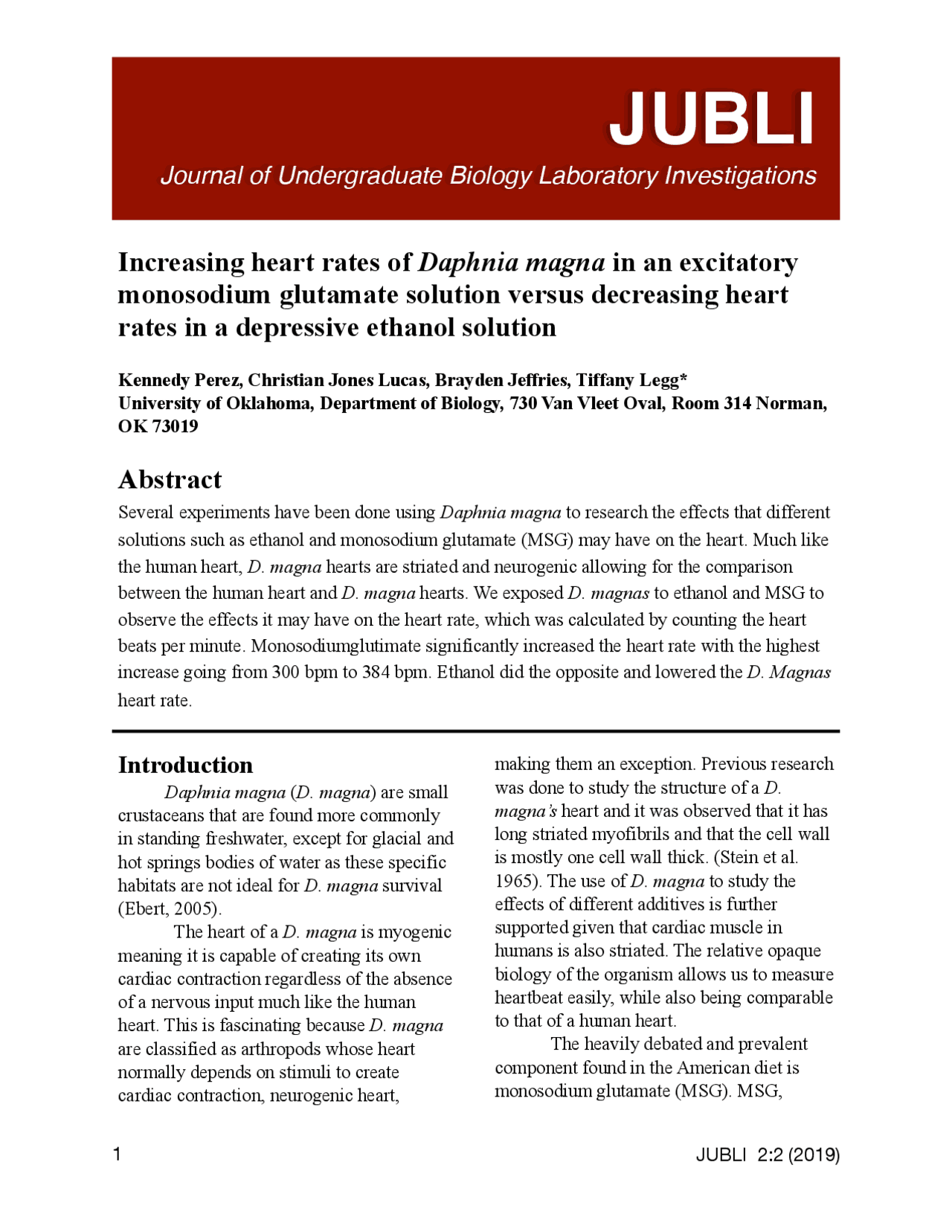 Increasing heart rates of Daphnia magna in an excitatory ... | Esquemas ...