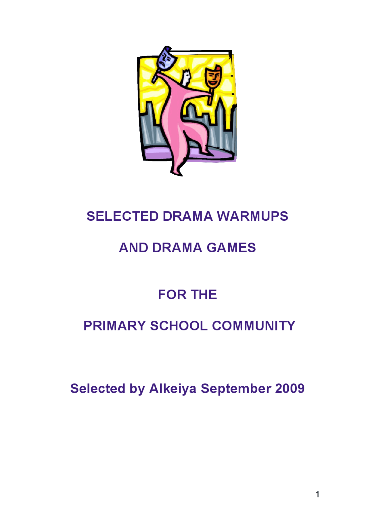 Drama Games | Study notes Acting | Docsity