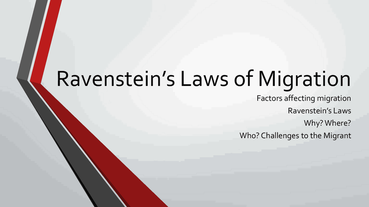 Ravensteins Laws Of Migration Ap Human Geography