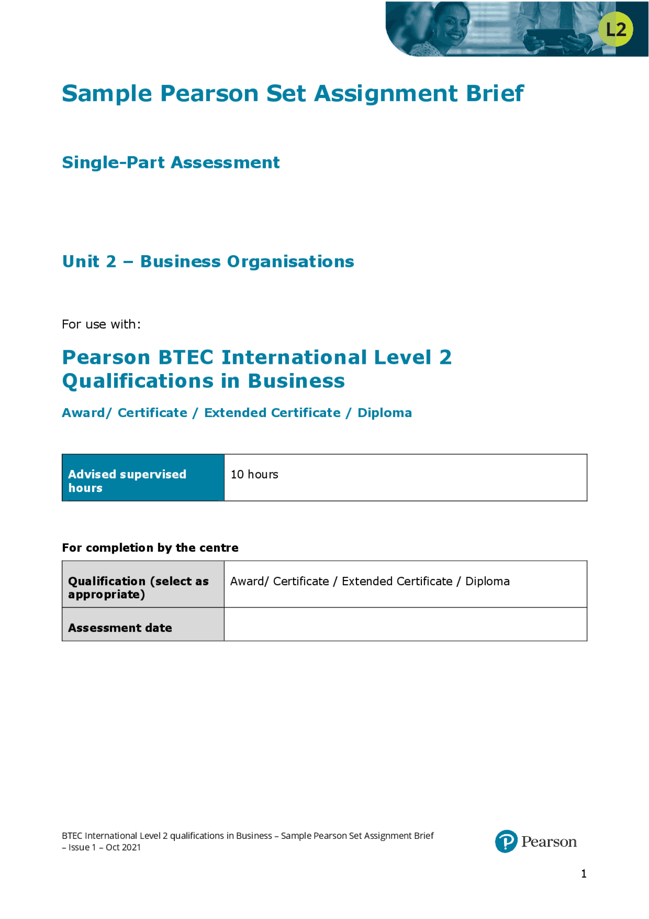 Unit 2 Business Organisations | Study notes Business | Docsity