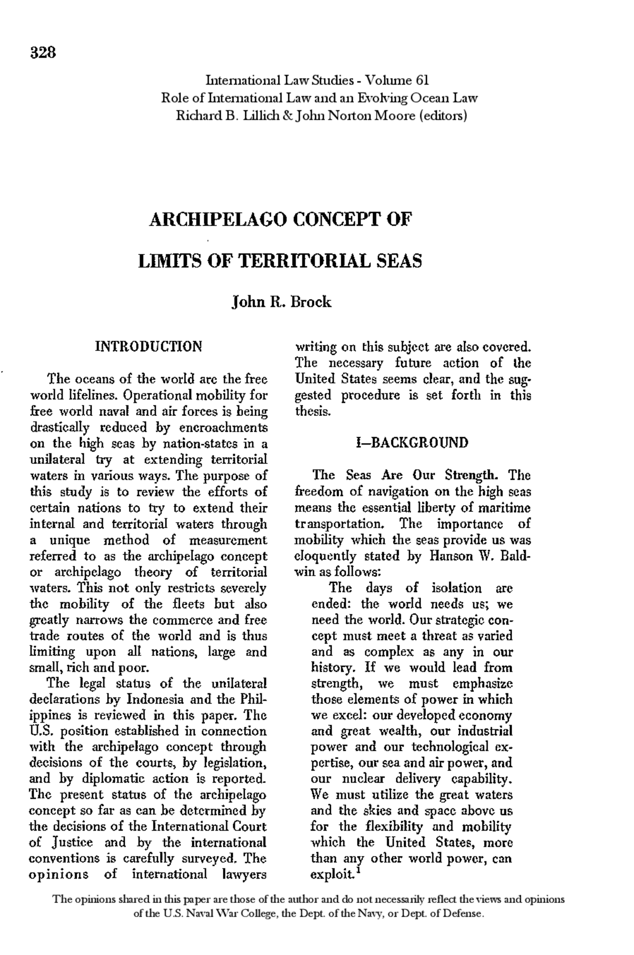 ARCHIPELAGO CONCEPT OF LIMITS OF TERRITORIAL SEAS | Schemes and Mind ...