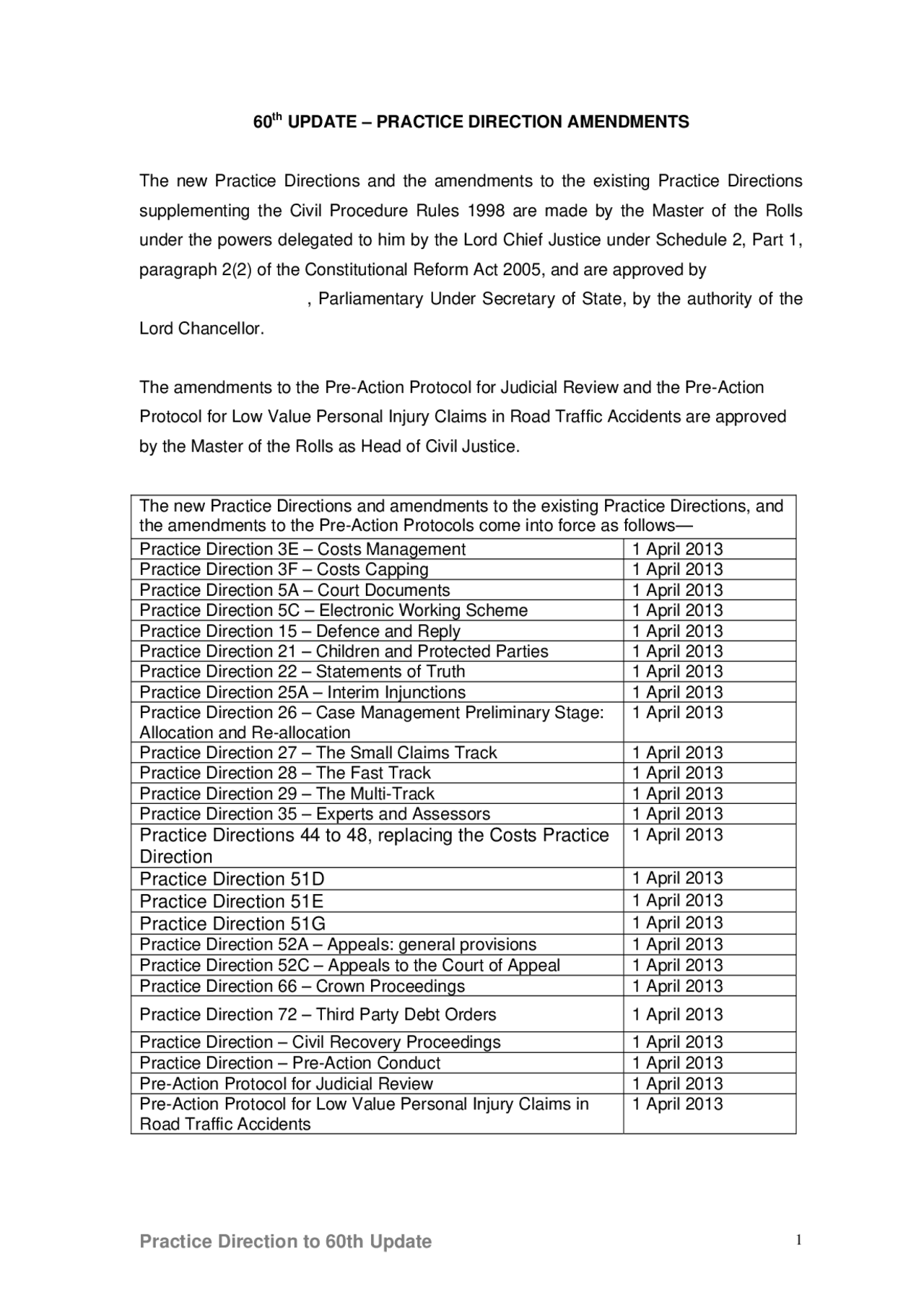 Practice Directions 3E, 3F, and 44-48: Costs Management and Assessment ...