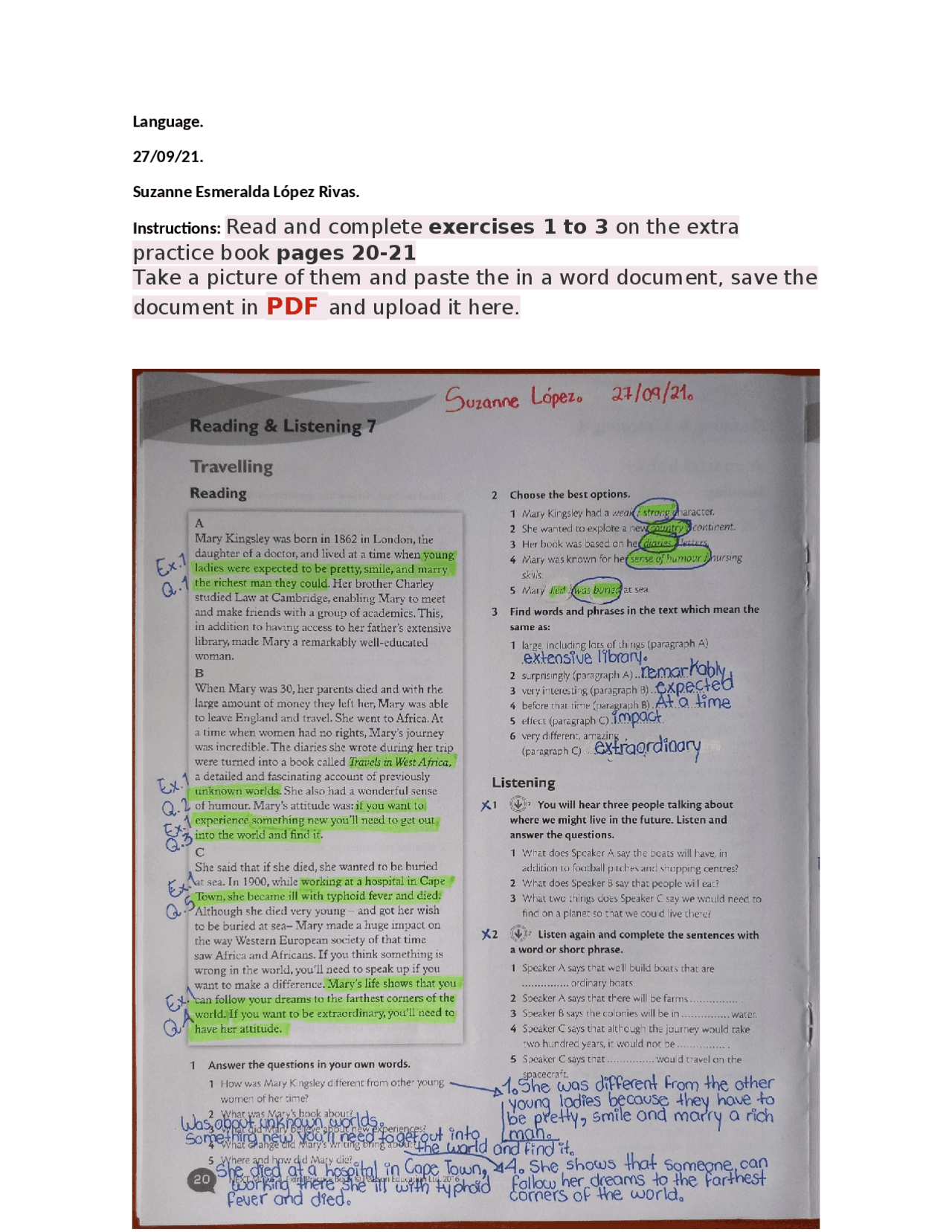 Paginas Resueltas De Ingles Diapositivas De Inglés Docsity