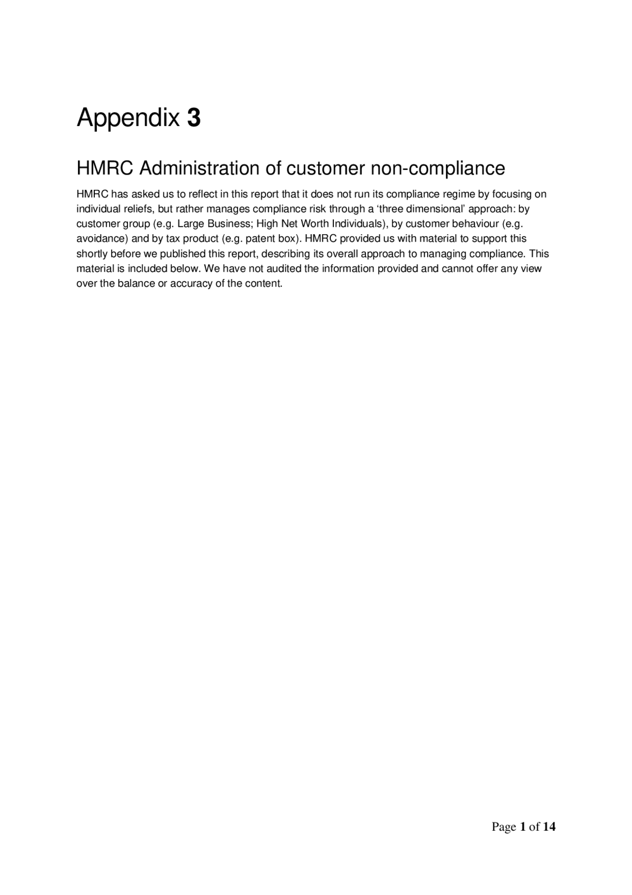 HMRC's Approach to Managing Tax Risk: A Three-Dimensional Strategy ...