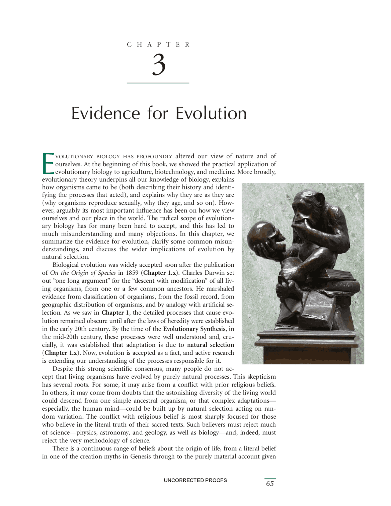 Evidence for Evolution | Study notes Evolutionary biology | Docsity