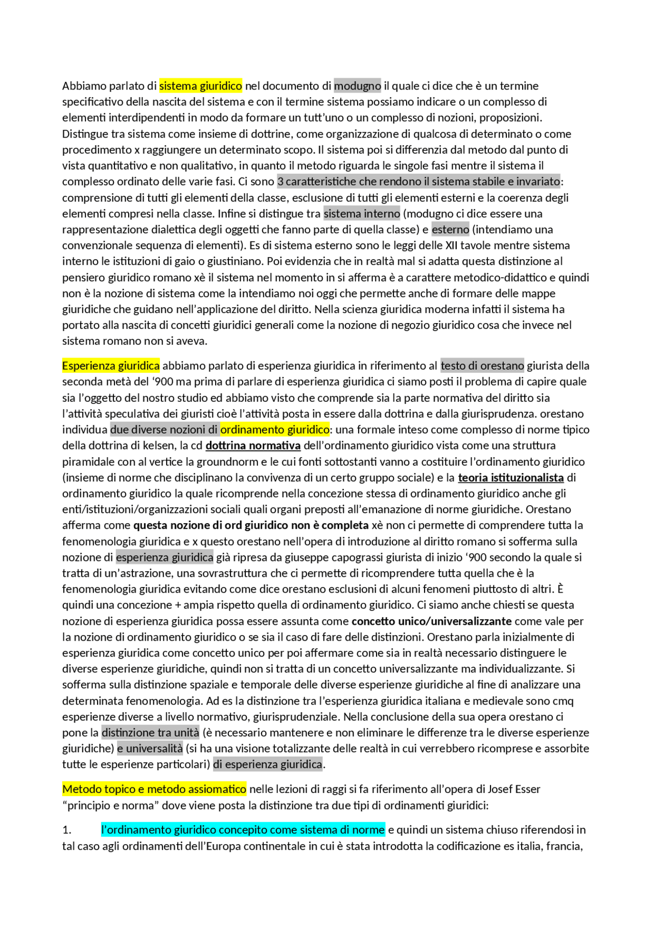 Diritto romano IV anno, prof navarra/lorenzi, unipg | Schemi e mappe ...