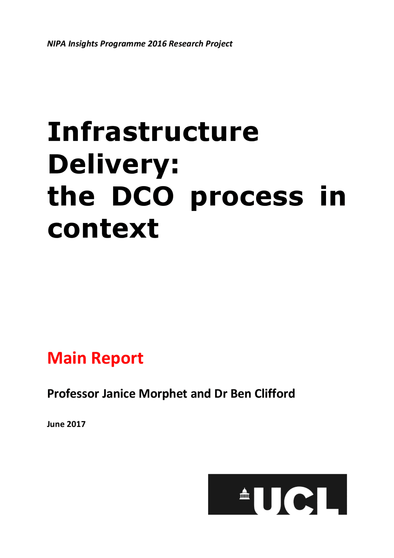 Infrastructure Delivery The Dco Process In Context Lecture Notes