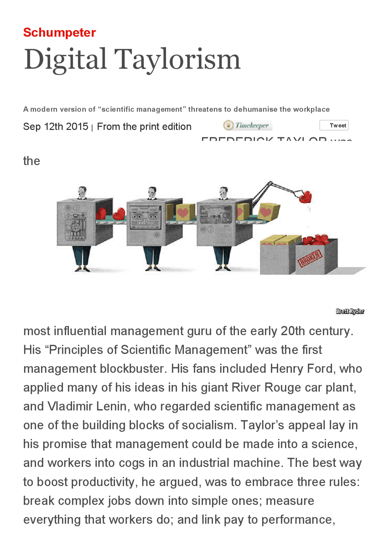 Digital Taylorism Bollettino Adapt Lecture Notes Technology Docsity