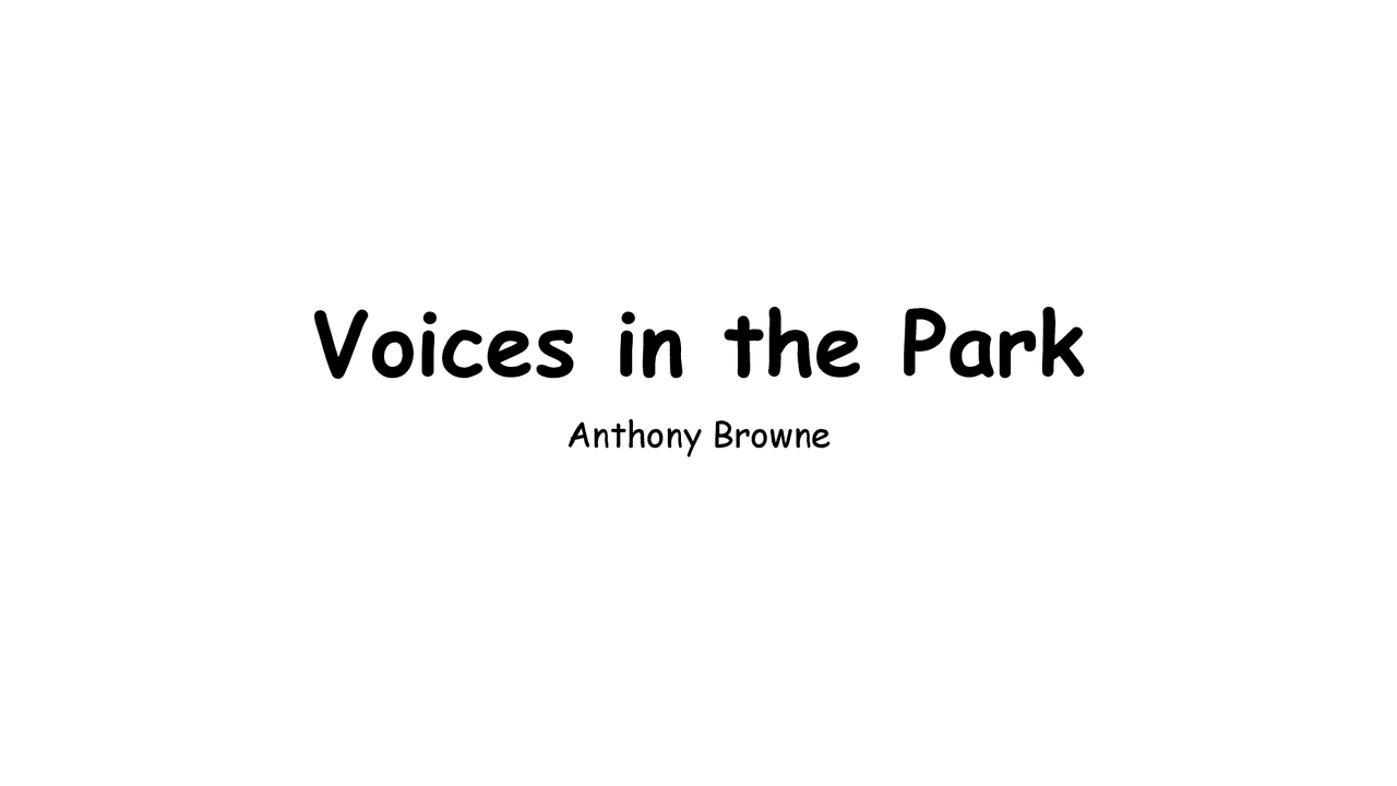 voices-in-the-park-story.pdf | Slides Childhood Development | Docsity