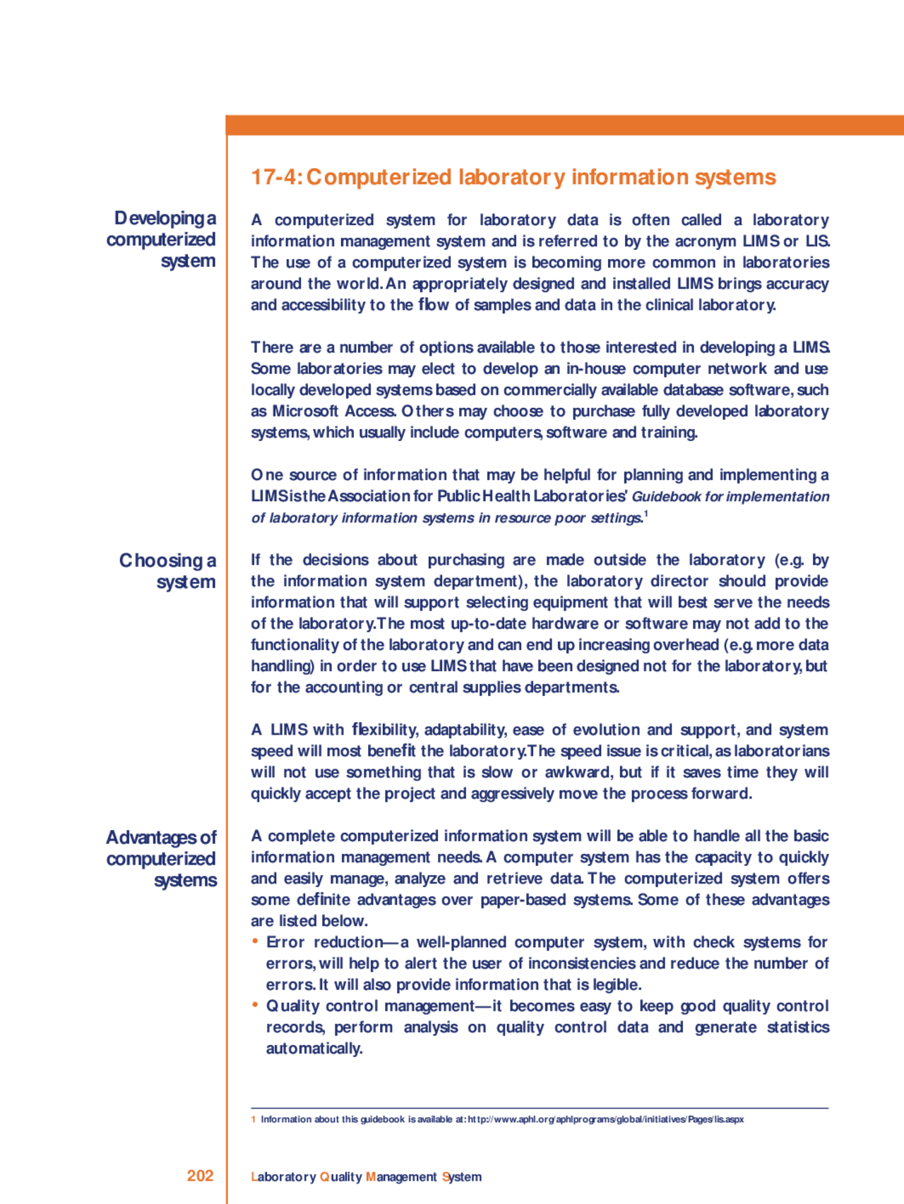 17 4 Computerized Laboratory Information Systems Exercises