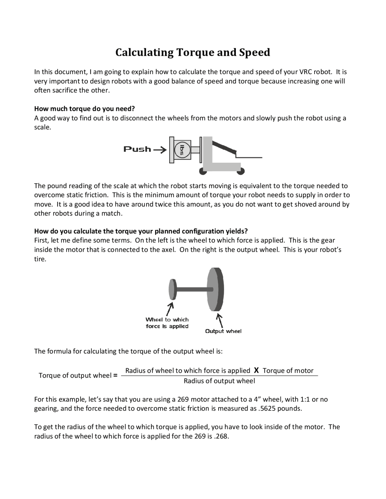 Calculating Torque And Speed Slides Design Docsity