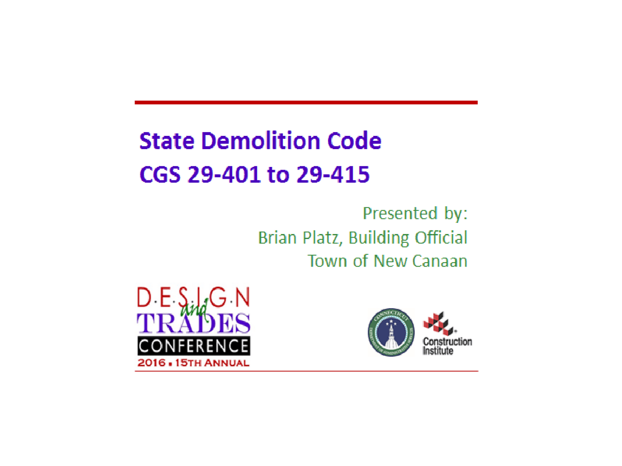 STATE DEMOLITION CODE | Study notes Business | Docsity