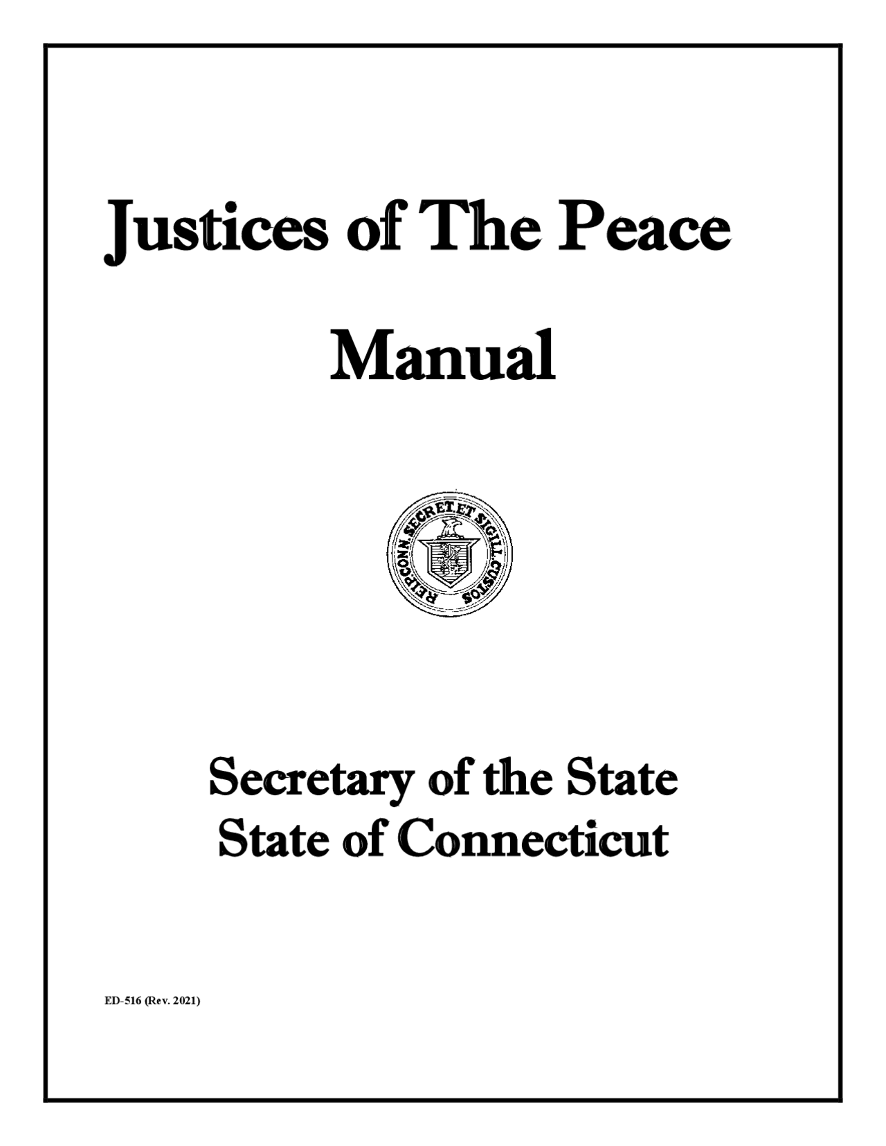 Justices of The Peace Manual | Study notes Law | Docsity