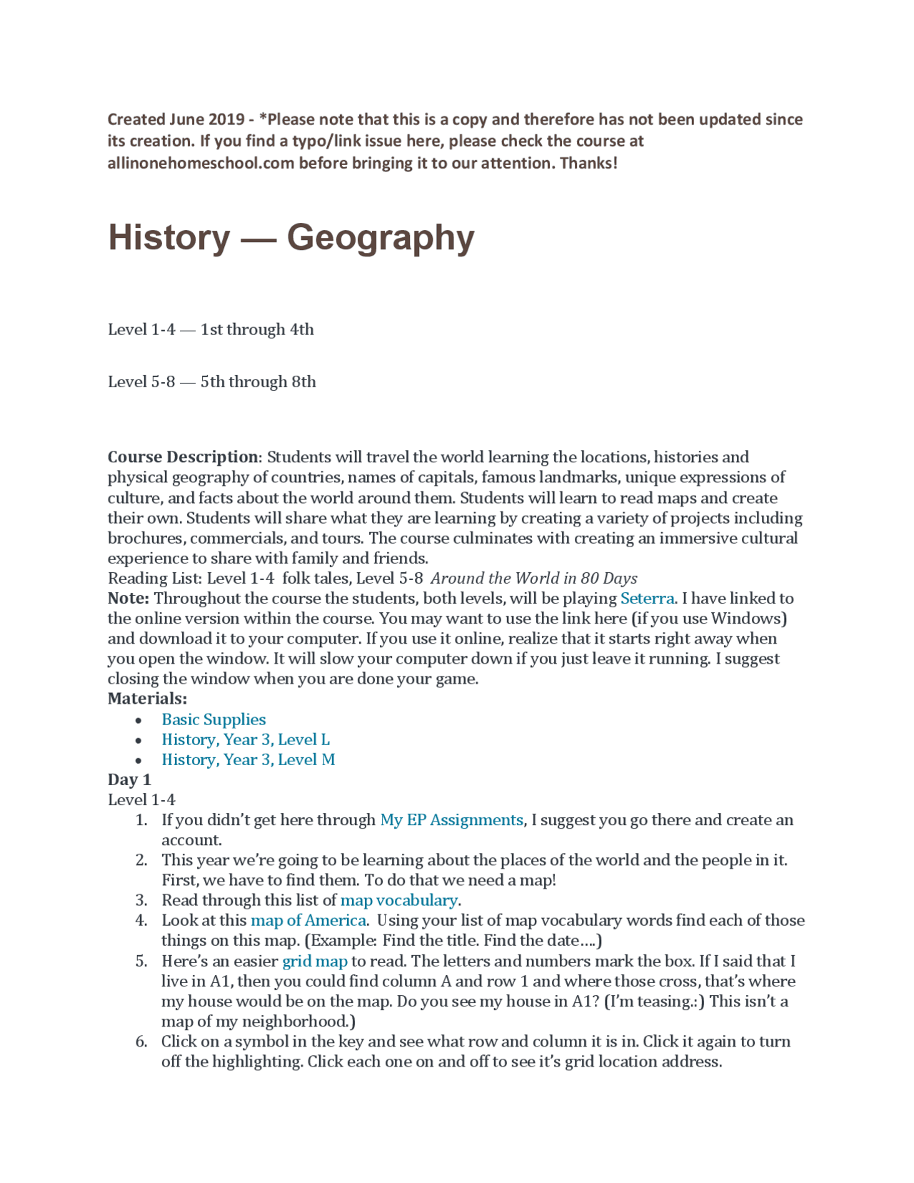 World Geography and History Course: Traveling the Globe and Learning ...