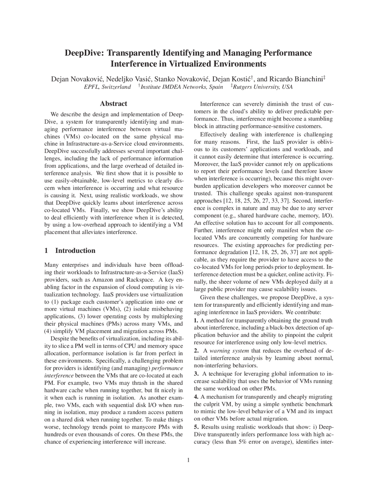 DeepDive: Transparently Identifying and Managing ... | Schemes and Mind Maps Design | Docsity