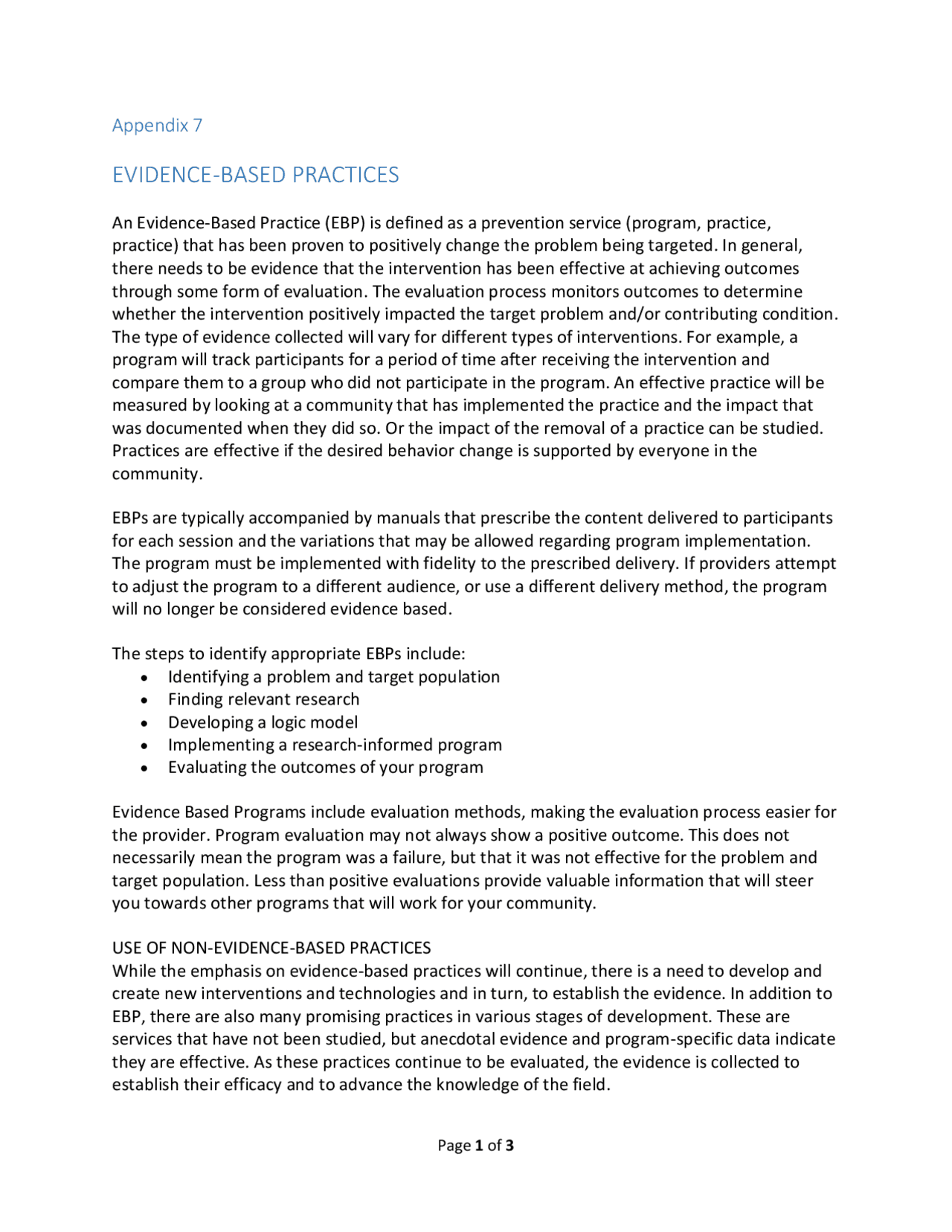 Appendix 7 Evidence Based Practice Lecture Notes Logic Docsity