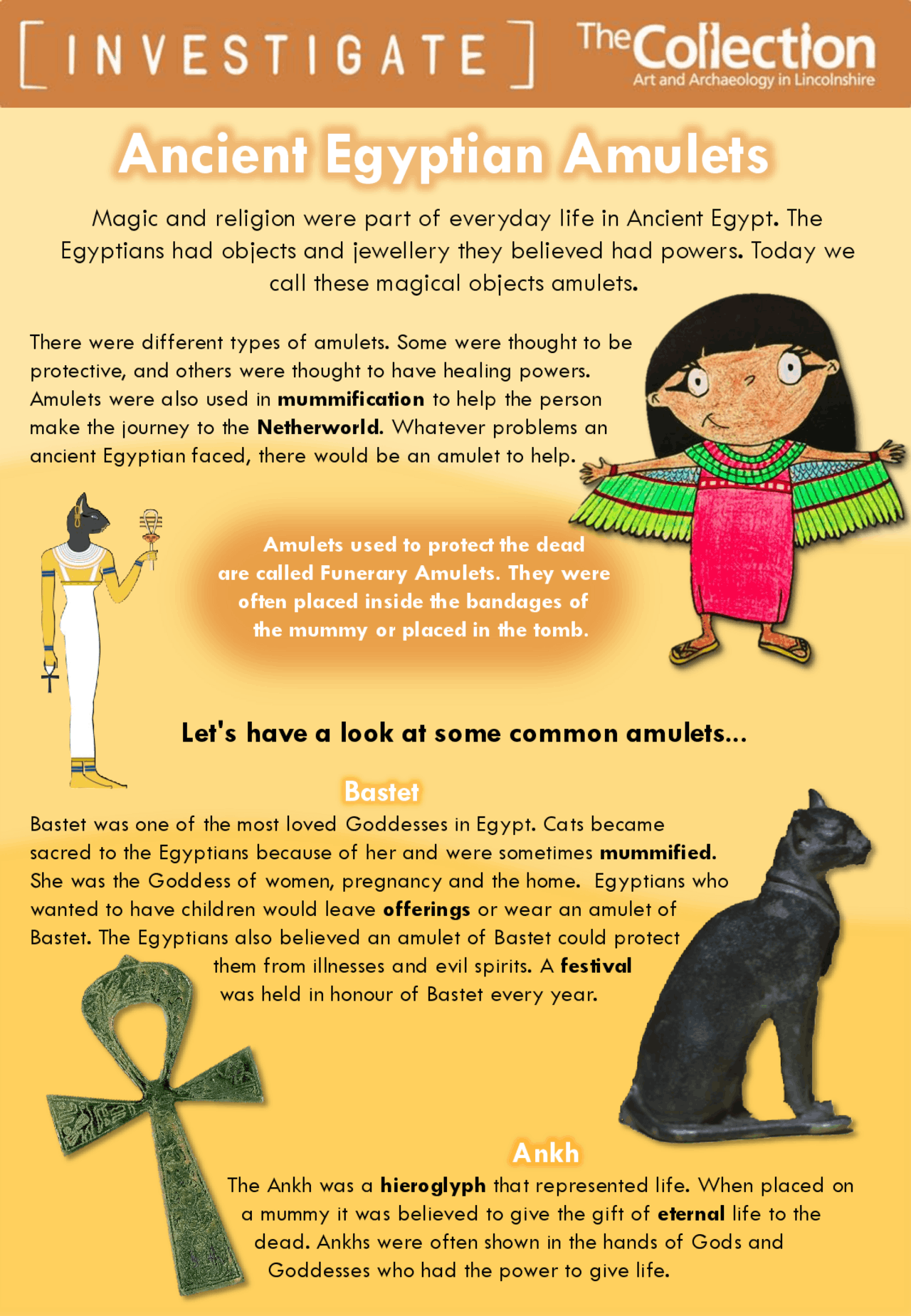 Ancient Egyptian Amulets | Study notes Religion | Docsity