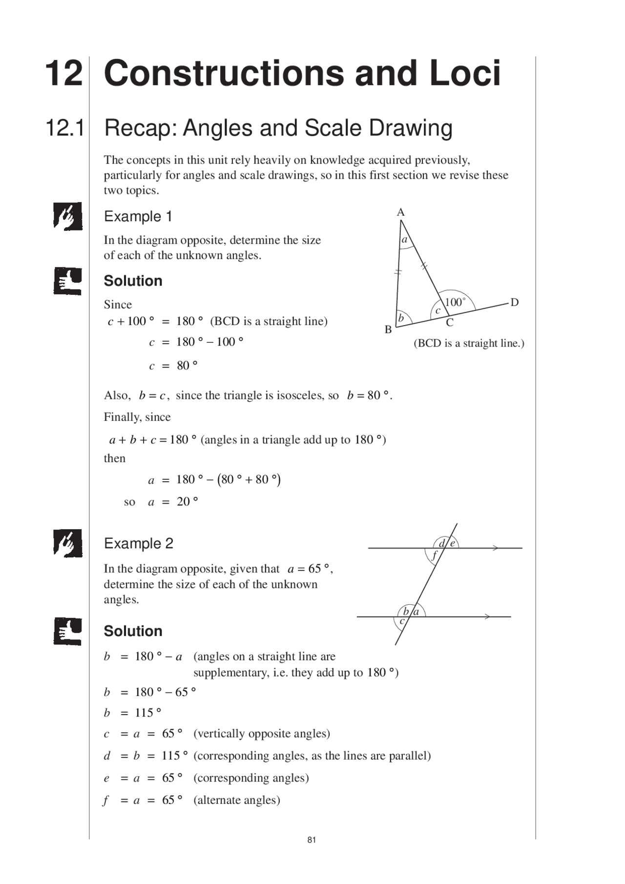 12 Constructions and Loci | Study notes Construction | Docsity