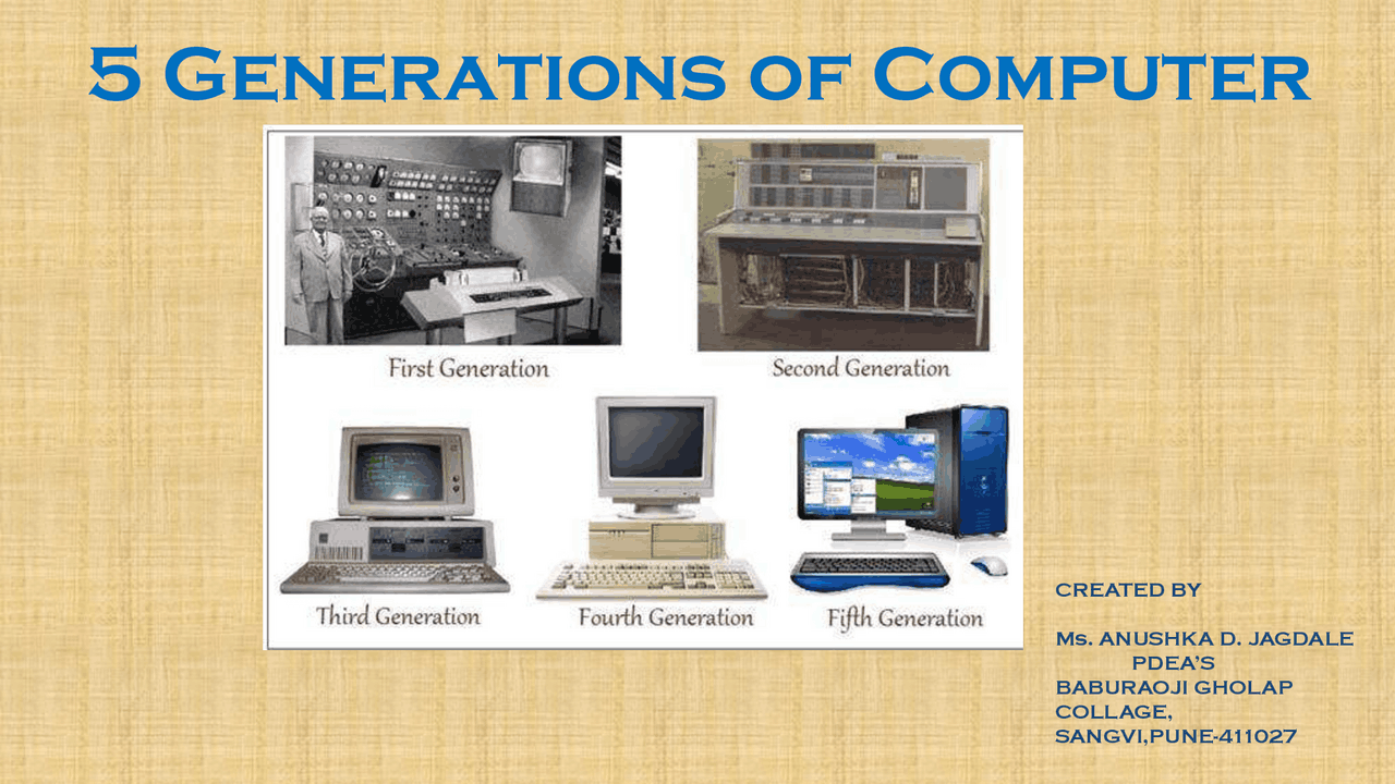 What Are The Examples Of 5th Generation Computer