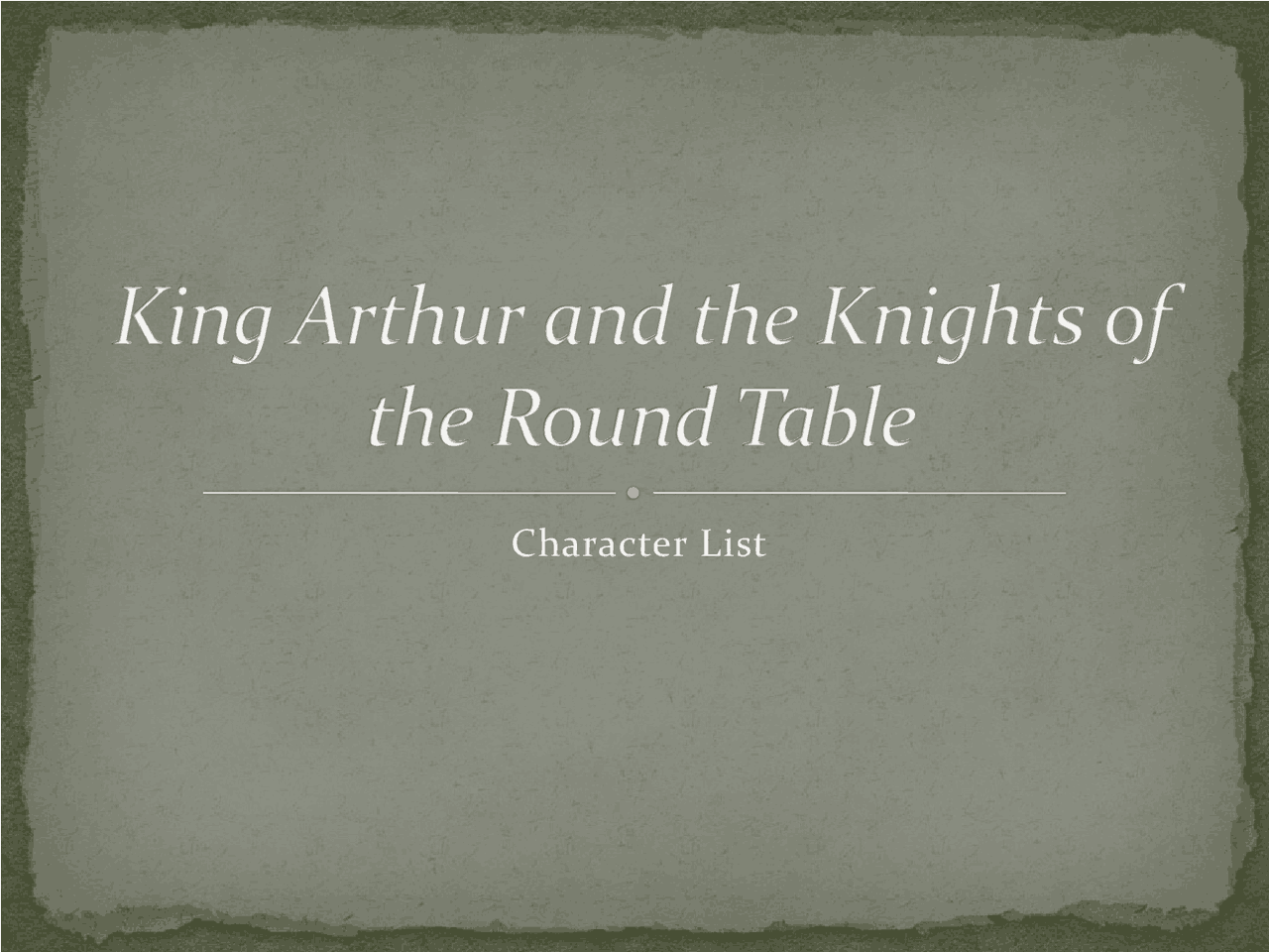 King Arthur and the Knights of the Round Table | Lecture notes Law ...