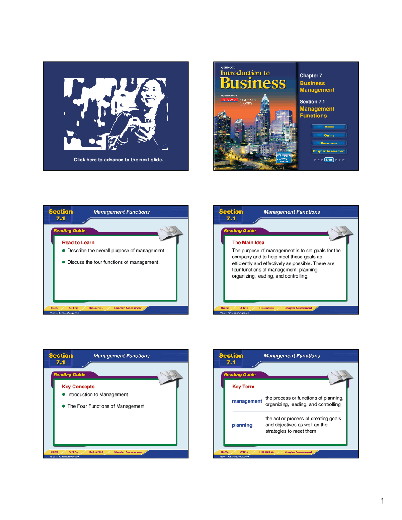 Business Management Management Functions Slides Business Docsity