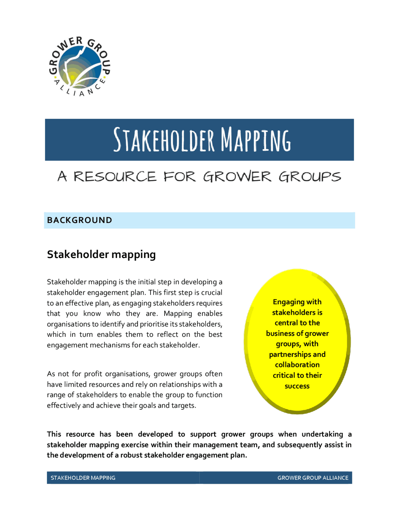 STAKEHOLDER MAPPING | Study notes Business | Docsity