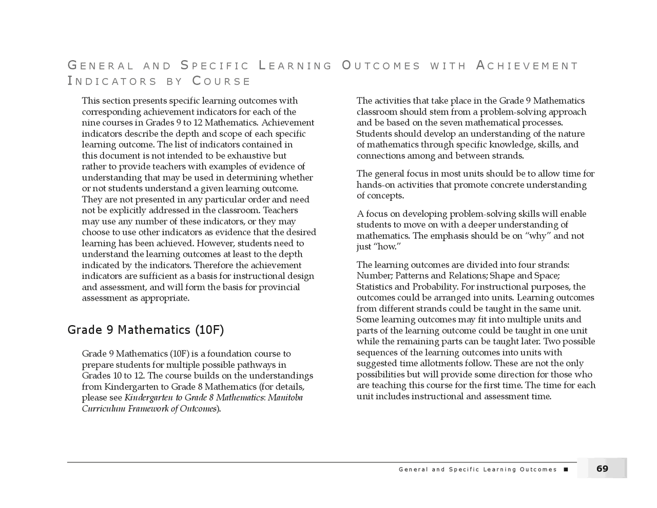 Grade 9 Mathematics (10F) | Study notes Mathematics | Docsity