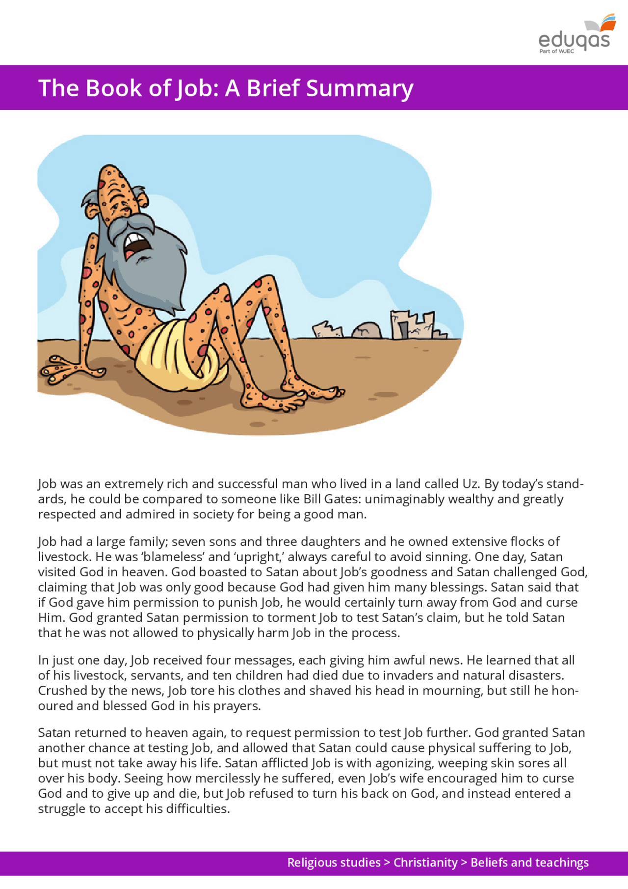 The Book of Job: A Brief Summary - The Trials and Faith of a Righteous ...