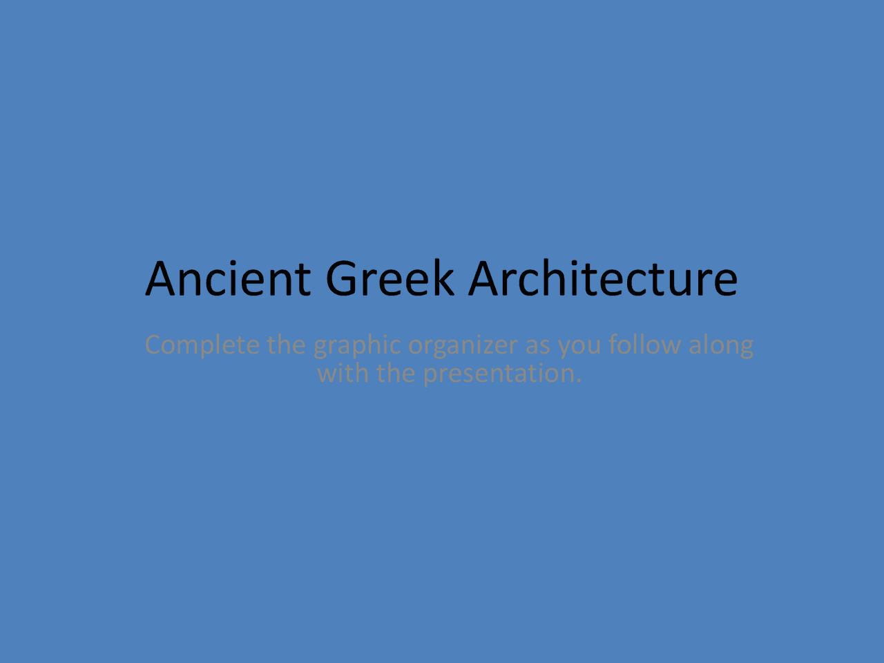 Ancient Greek Architecture | Study notes Ancient Greek | Docsity