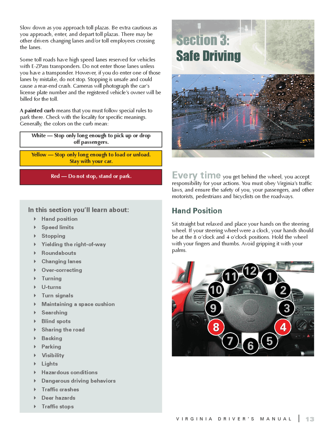 Safe Driving: Techniques for Speed, Yielding, Turning, and Hazardous ...