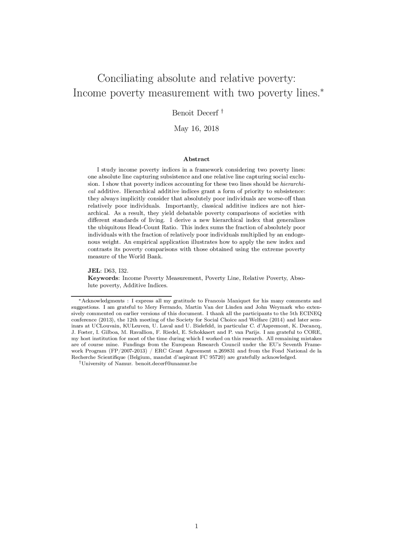 Conciliating absolute and relative poverty: Income ... | Schemes and ...