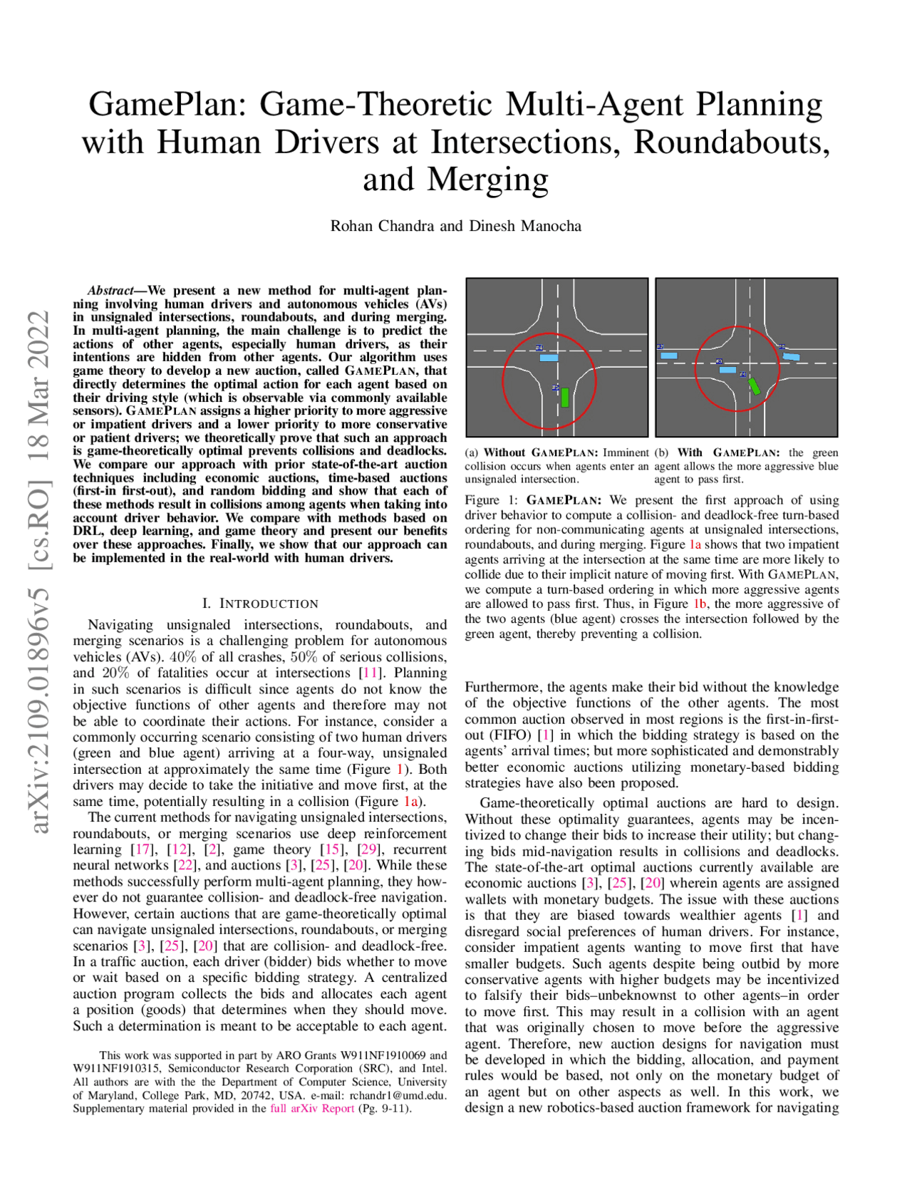 Game Theoretic Multi Agent Planning With Human Drivers At Slides