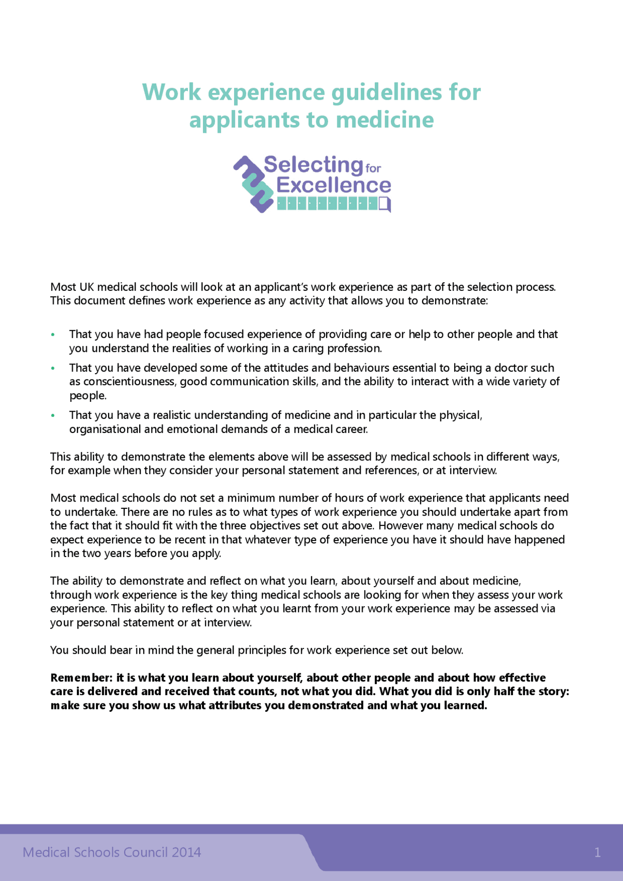 Work Experience Requirements for UK Medical School Applicants | Study ...