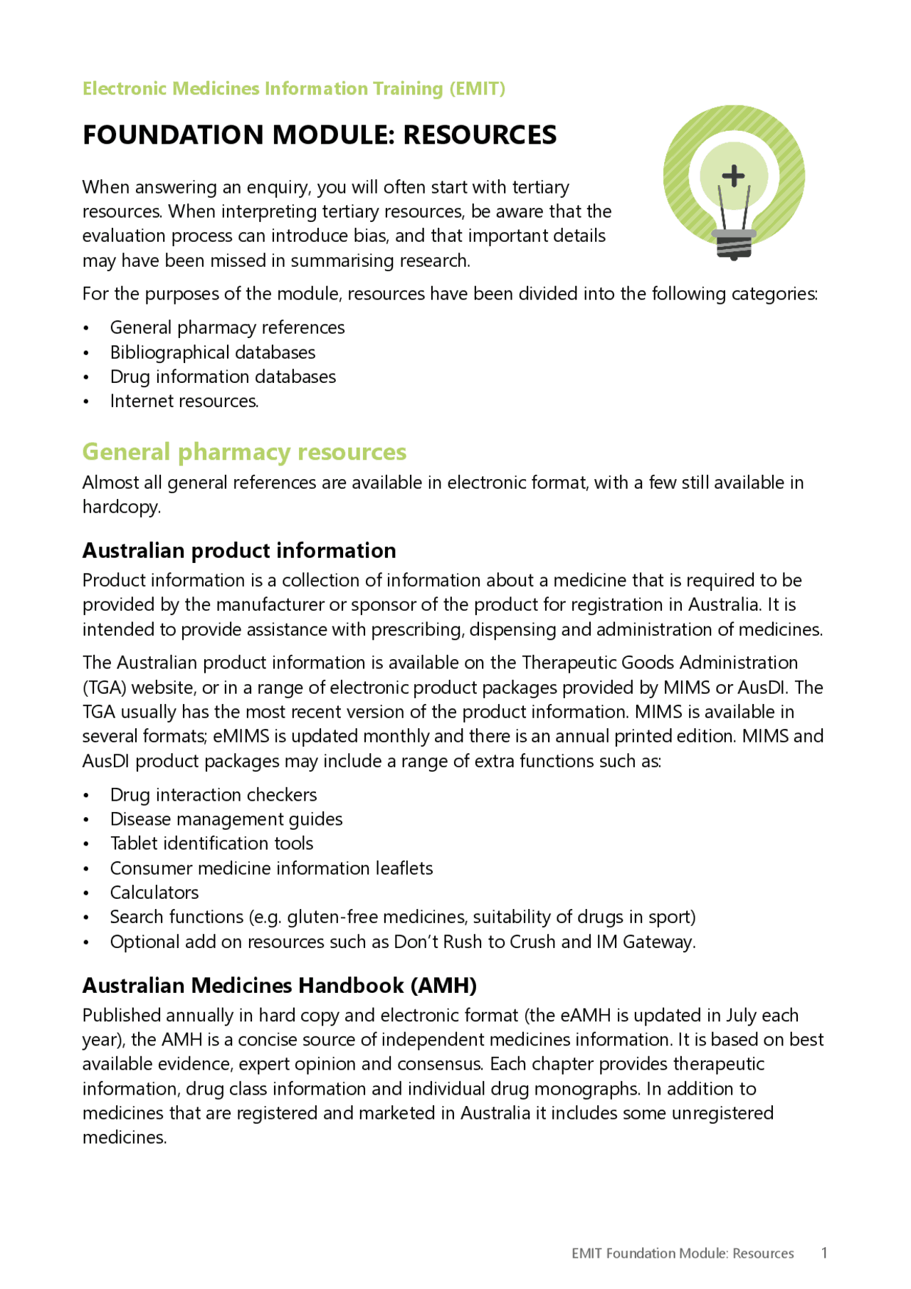 Foundation Module Resources Slides Medicine Docsity
