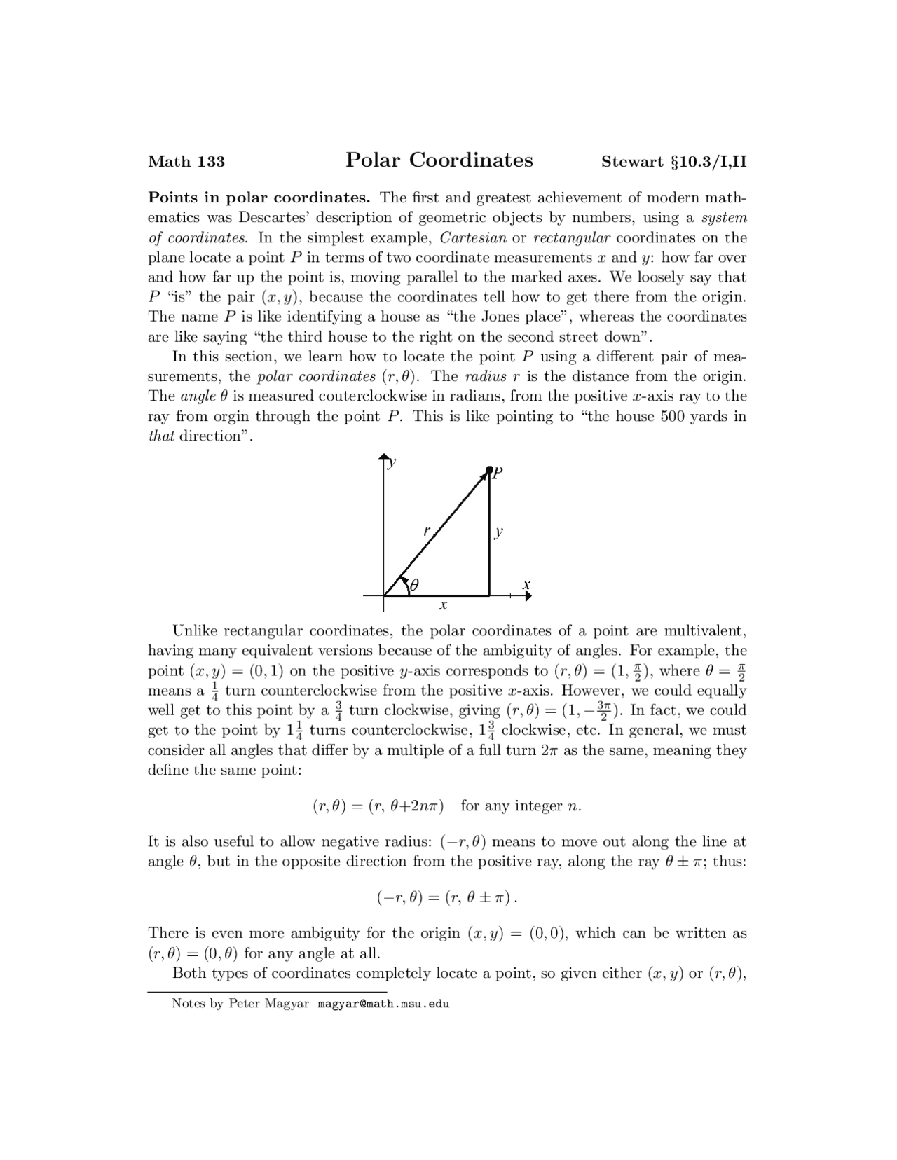 Polar Coordinates: Describing Points and Curves in Mathematics | Exams ...