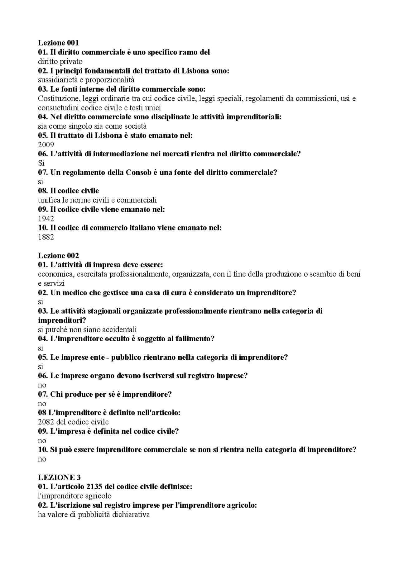 Paniere Nuovo Agosto 2022 Delle Risposte Multiple Di Diritto
