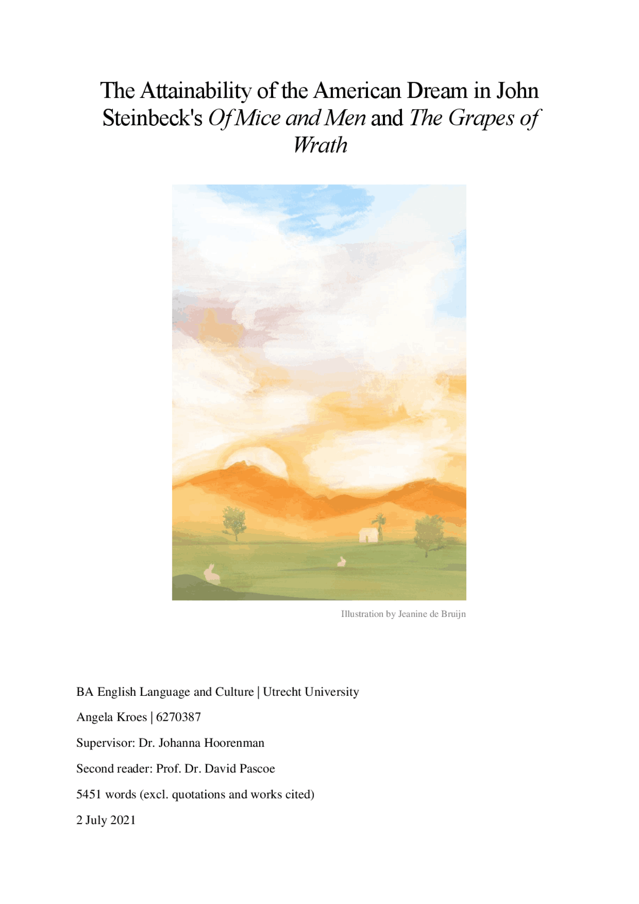 The Myth of the American Dream in John Steinbeck's Of Mice and Men and ...