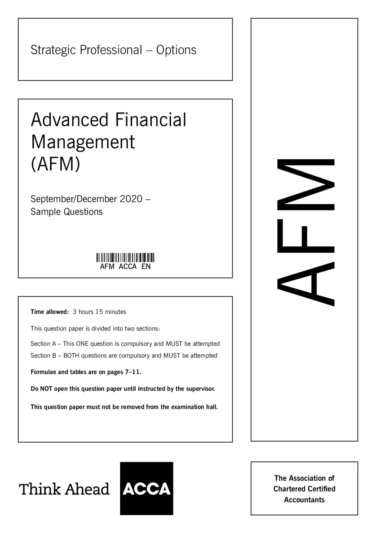 Advanced Financial Management AFM ACCA Study Notes Financial Advanced Financial Management AFM ACCA Study Notes Financial