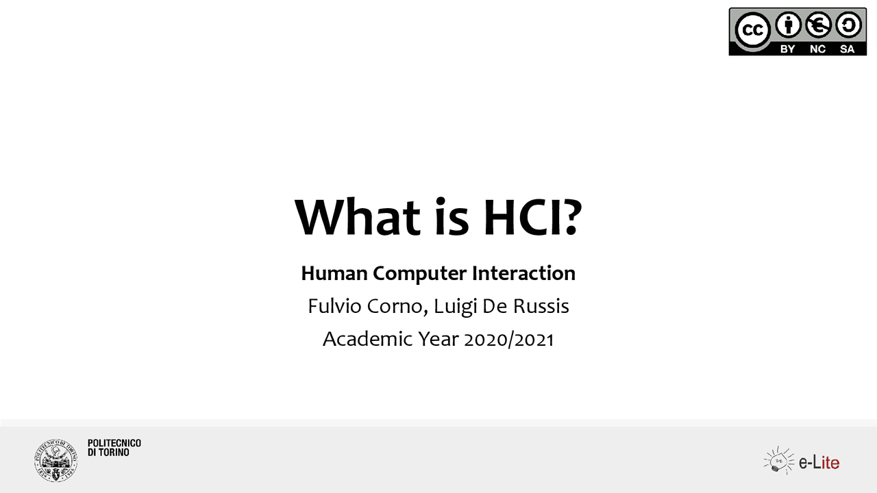 What is HCI? | Study Guides, Projects, Research Psychology | Docsity