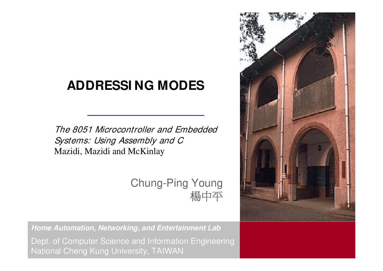 Addressing Modes in 8051 Microcontroller: A Comprehensive Guide | Study ...