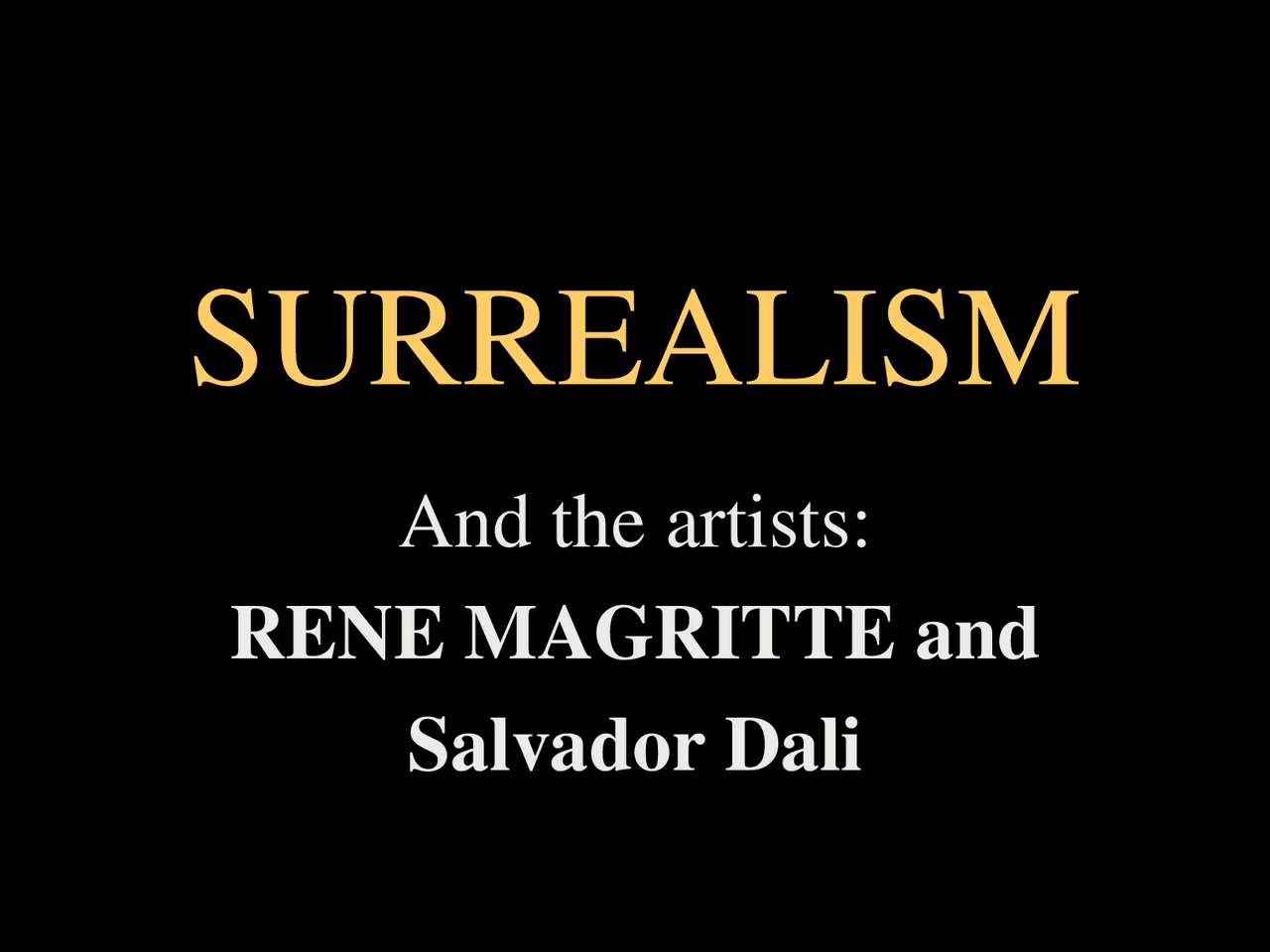 Surrealism: Exploring the Fantastic Imagery of Rene Magritte and ...
