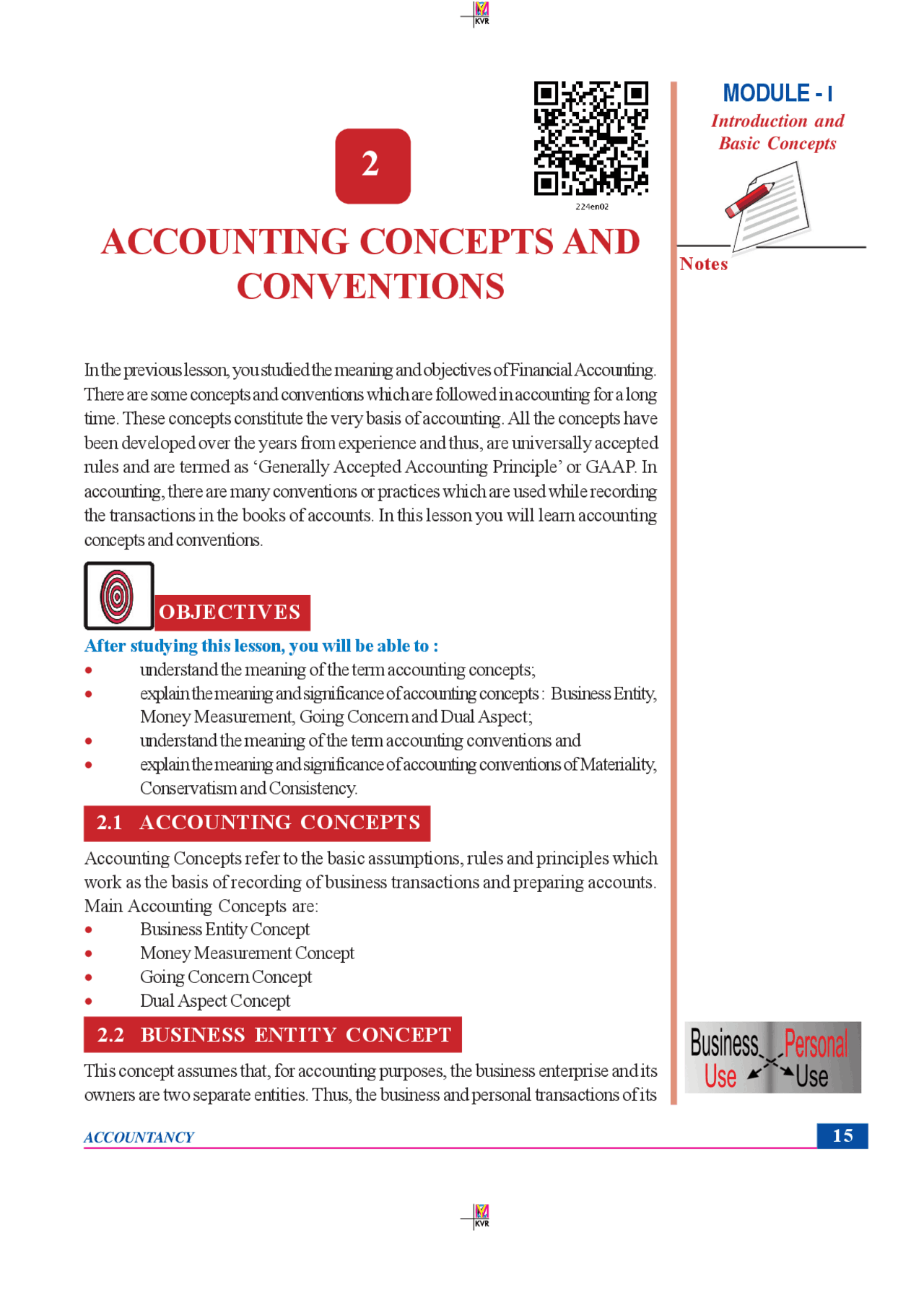 ACCOUNTING CONCEPTS AND CONVENTIONS 2 | Lecture notes Business | Docsity