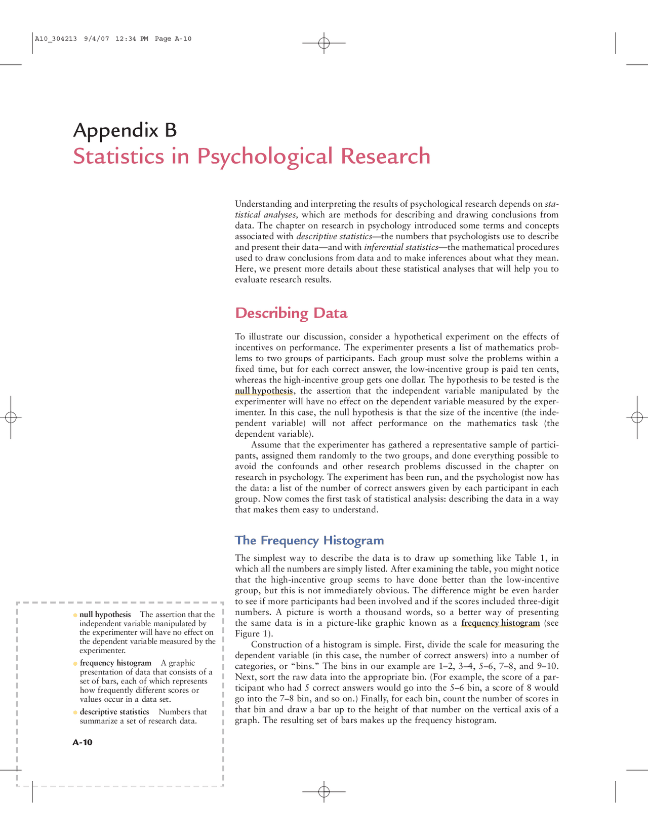 Statistics in Psychological Research | Lecture notes Descriptive ...