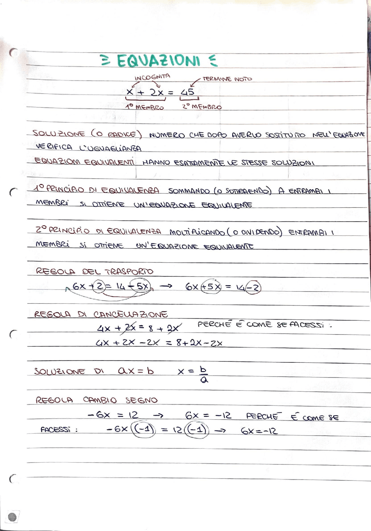 Appunti Per Scuole Medie E Superiori Di Matematica Parte 1 Schemi E