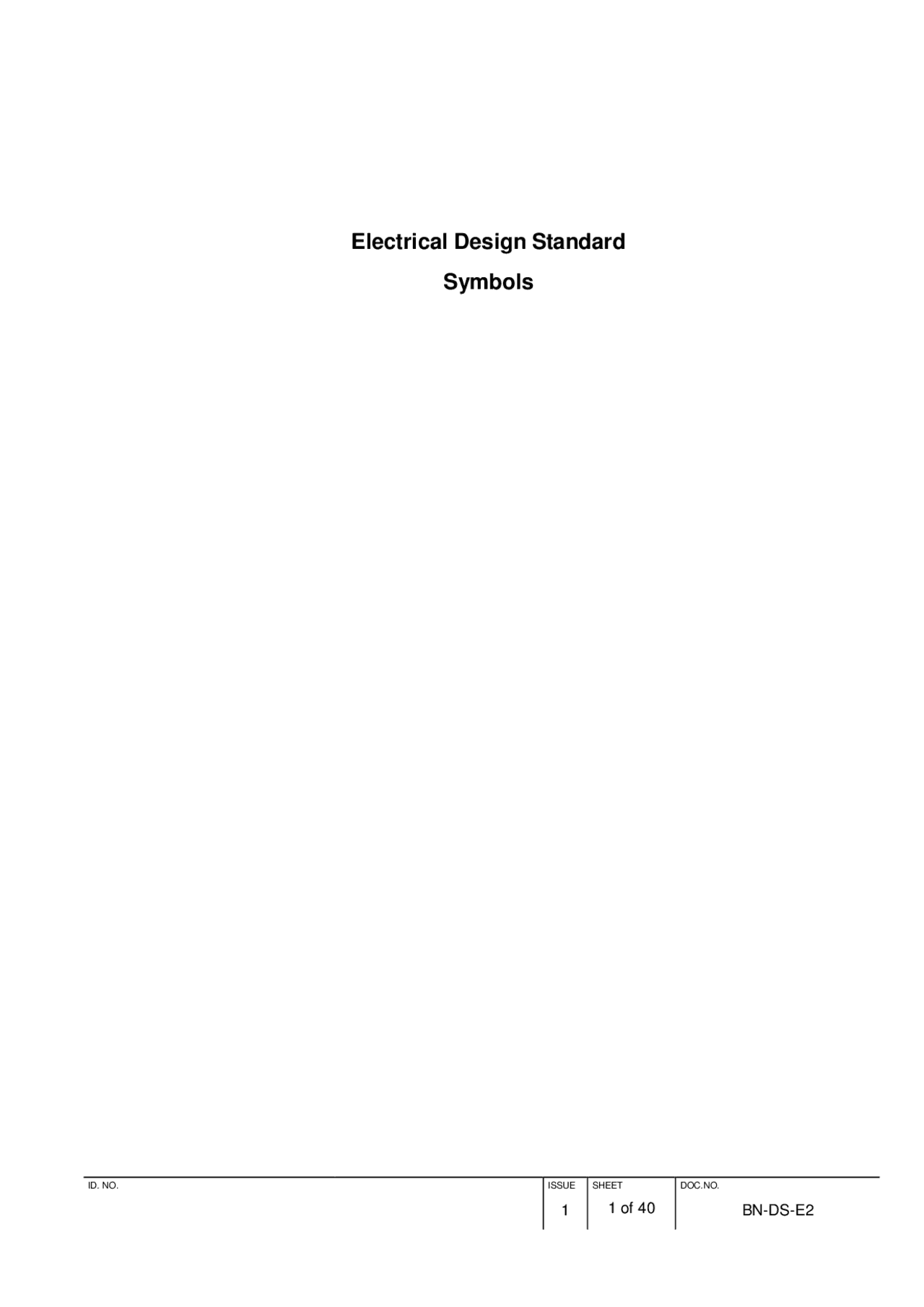 Electrical Design Standard Symbols | Exams Design | Docsity