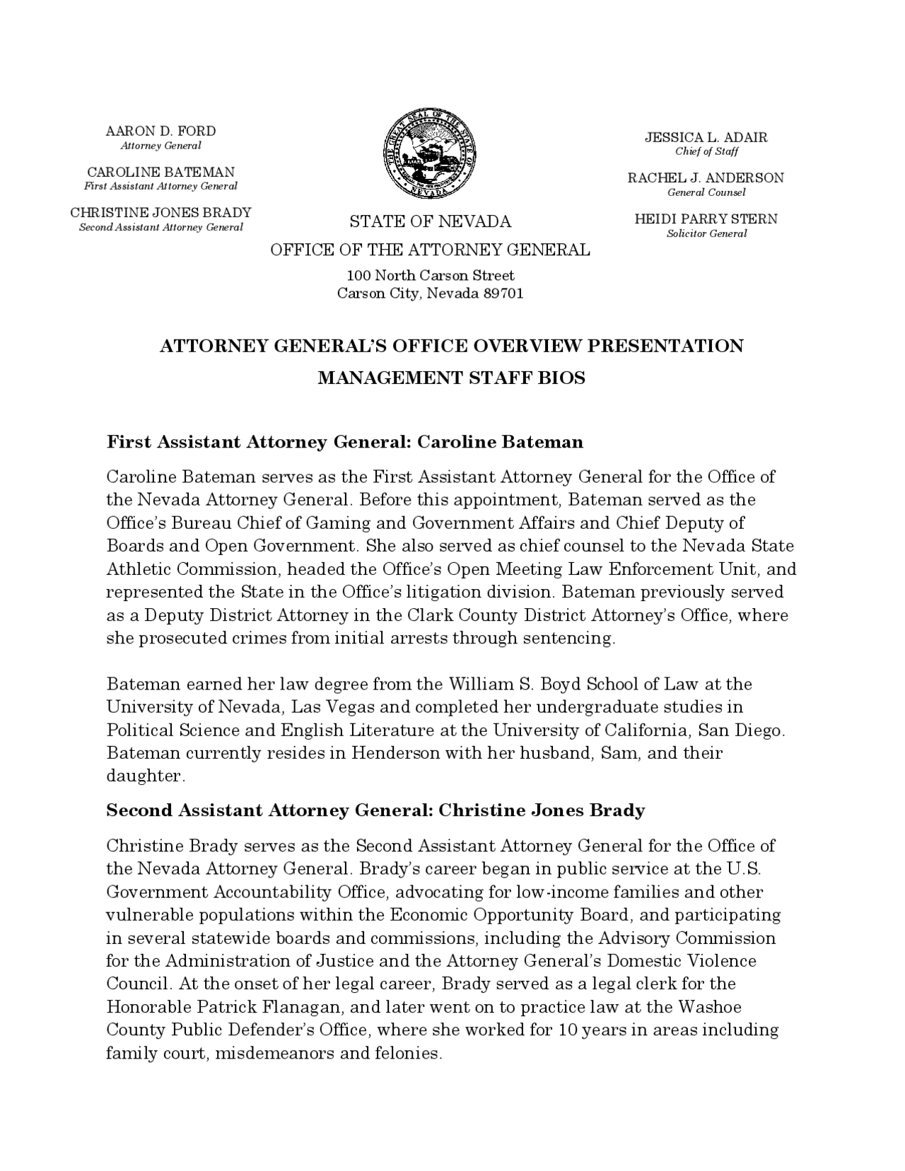 Caroline Bateman Carol | Study notes Law | Docsity