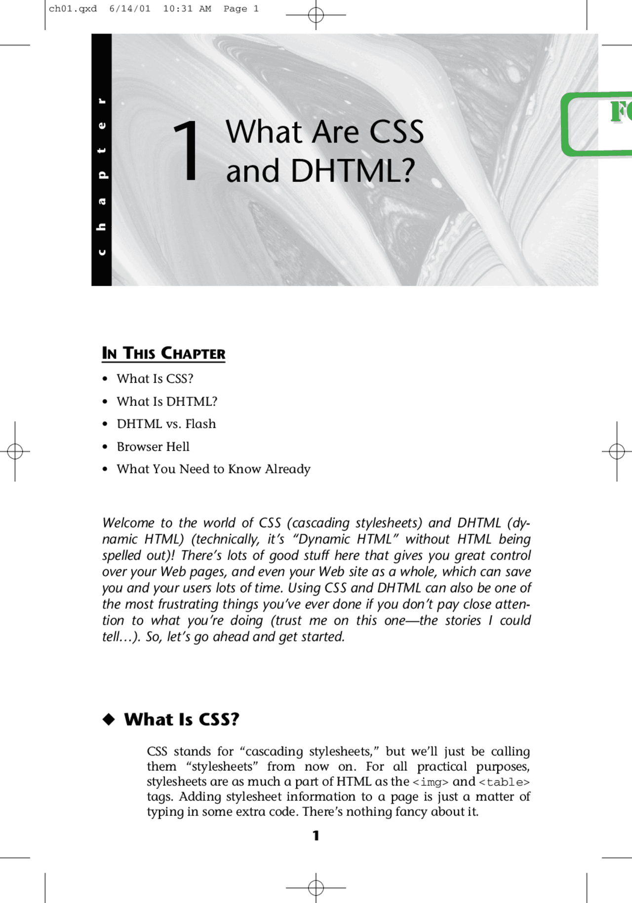 1what Are Css And Dhtml Lecture Notes Web Programming And