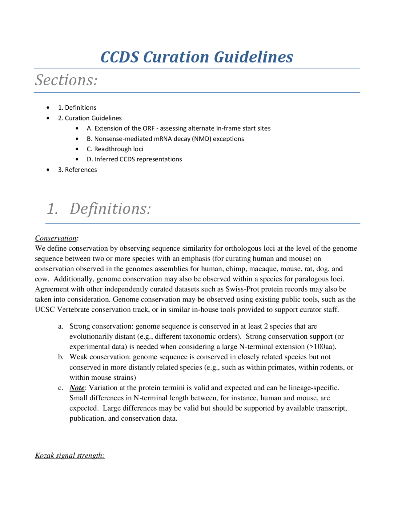 CCDS Representation of Readthrough Transcripts: Rules and Exceptions ...