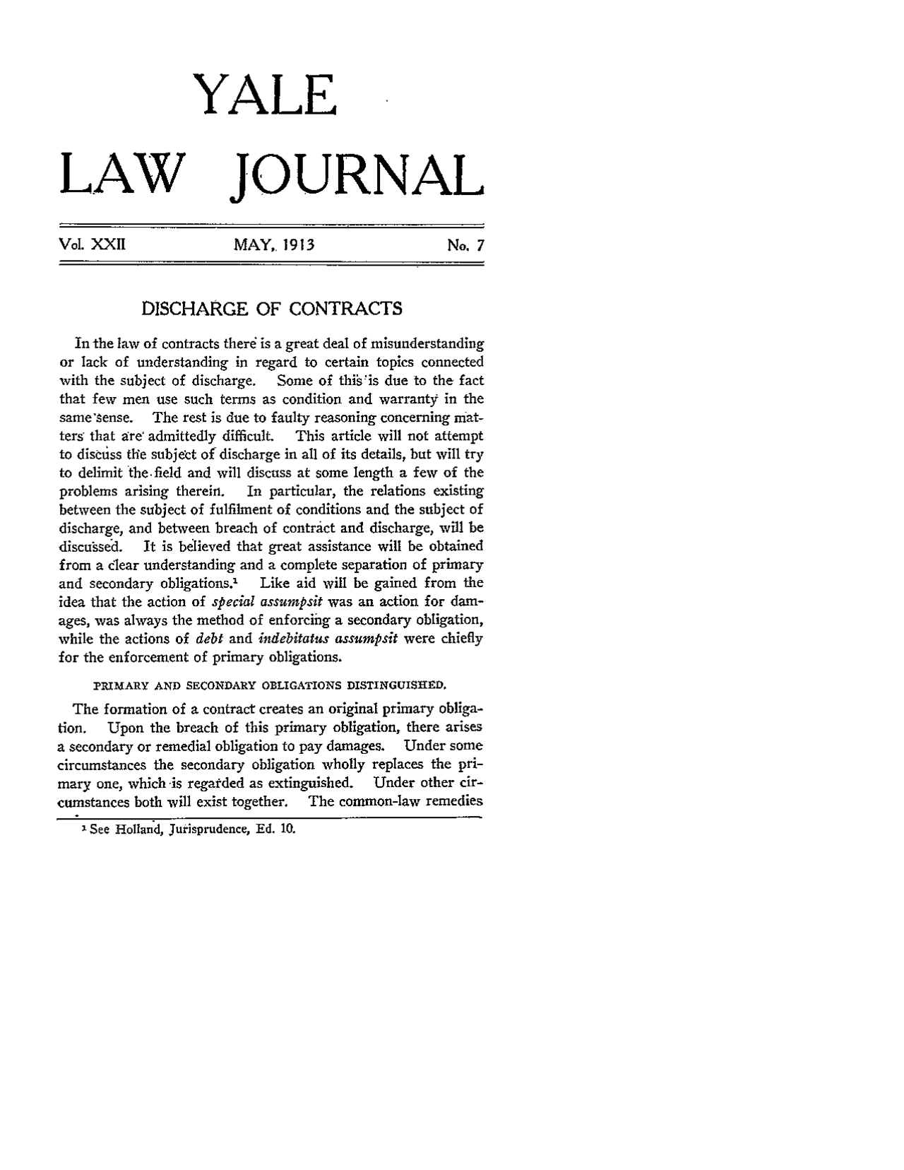 Understanding Discharge in Contract Law: Primary & Secondary ...