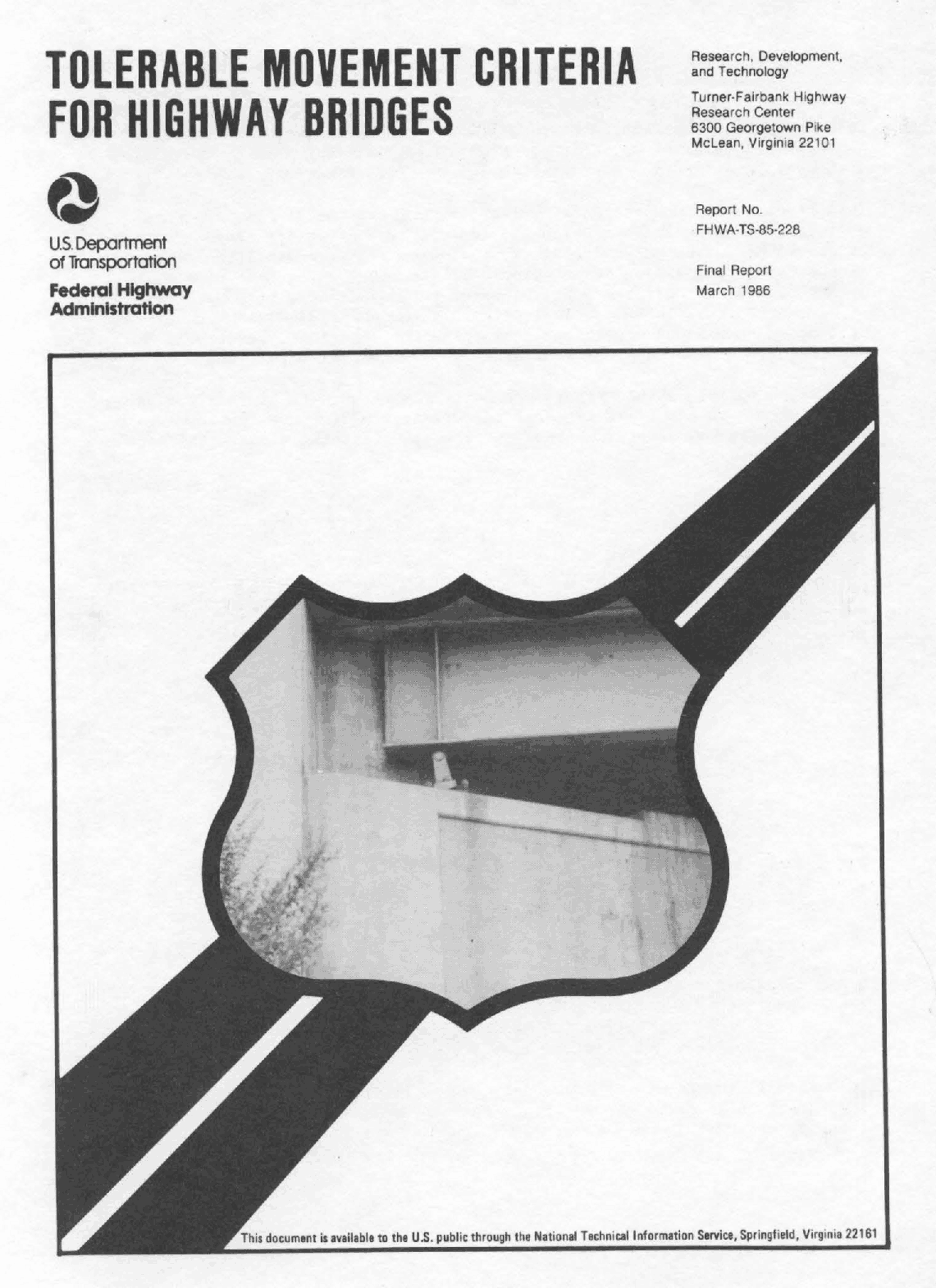 TOLERABLE MOVEMENT CRITERIA FOR HIGHWAY BRIDGES | Study notes Art | Docsity